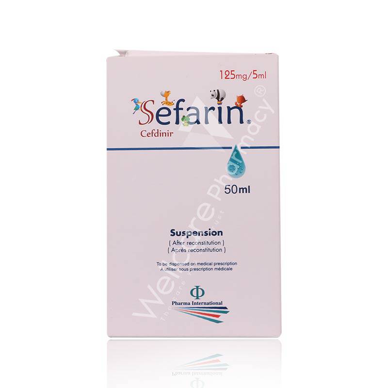Sefarin 125Mg/5Ml Susp 50Ml – Wellcare Pharmacy
