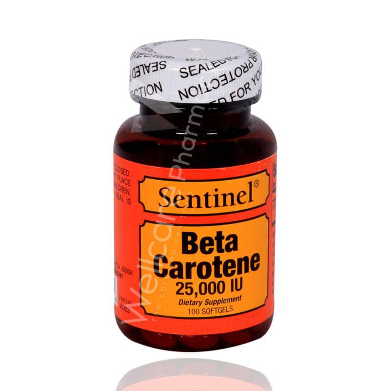 Sentinel Beta Carotene Tablets 100'S – Wellcare Pharmacy