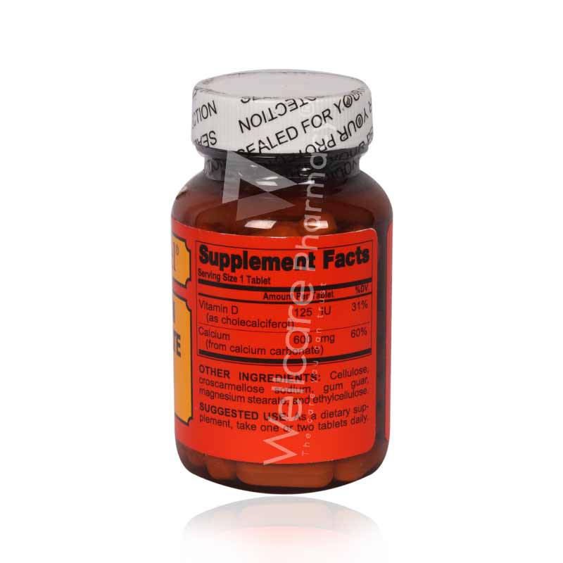 Sentinel Calcium Carbonate 600Mg Tablets 60'S – Wellcare Pharmacy