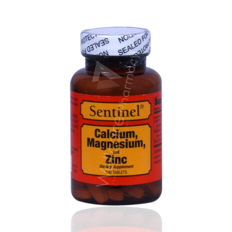 Sentinel Calcium + Magnesium + Zinc Tablets 100'S – Wellcare Pharmacy