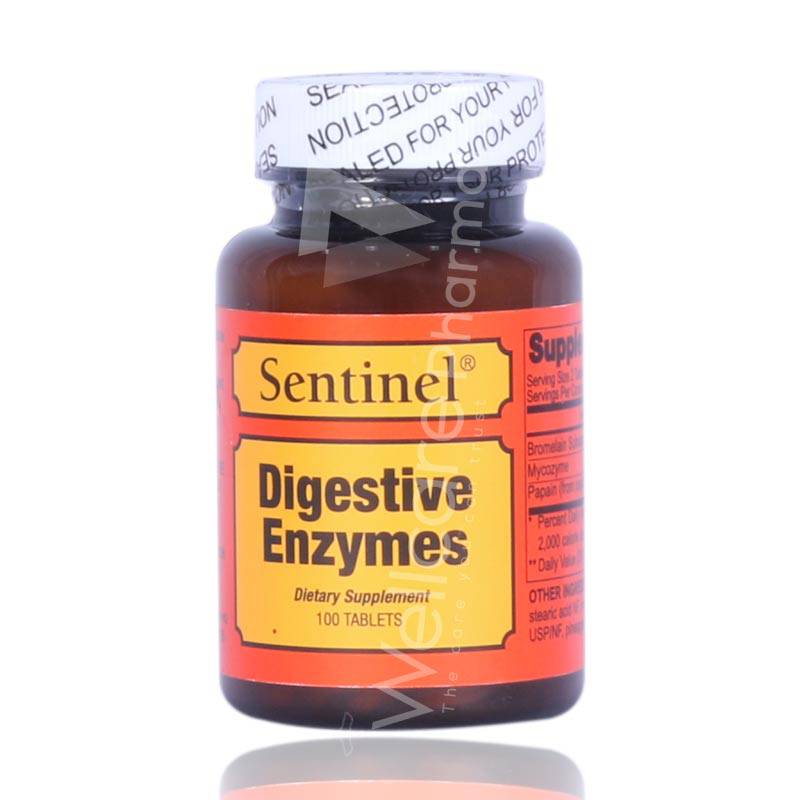Sentinel Digestive Enzymes Tablets 100'S – Wellcare Pharmacy
