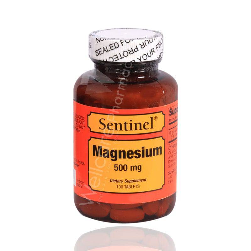 Sentinel Magnesium 500Mg Tablets 100'S – Wellcare Pharmacy