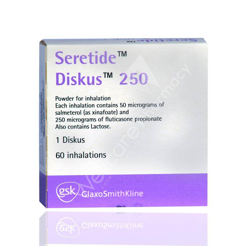 Seretide Diskus 50/250Mcg 60 Dose – Wellcare Pharmacy