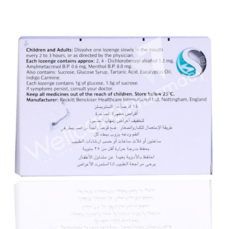 Strepsils Sore Throat & Blocked Nose Lozenges Menthol 24'S – Wellcare ...
