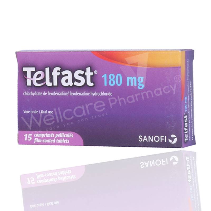 Telfast 180Mg Film Coated Tablets 15'S – Wellcare Pharmacy
