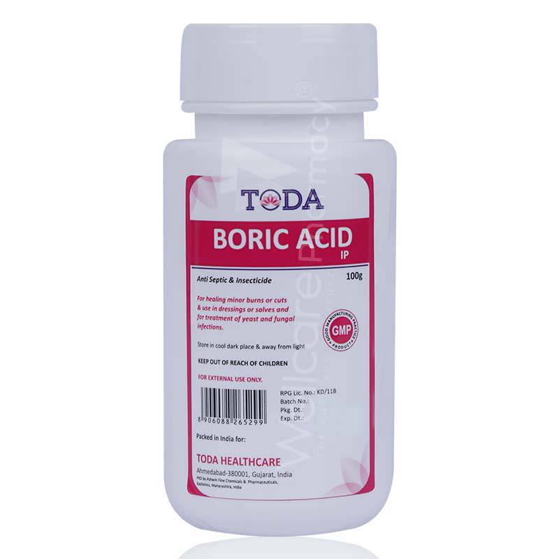 Toda Boric Acid Ip 100G – Wellcare Pharmacy