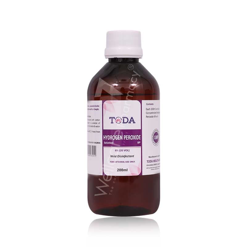 Toda Hydrogen Peroxide Bp 6% 200Ml – Wellcare Pharmacy
