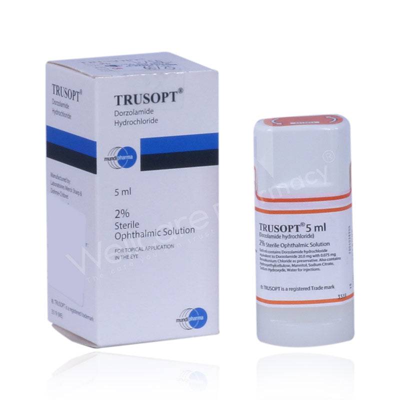 TRUSOPT 2% EYE DROPS 5ML – Wellcare Pharmacy