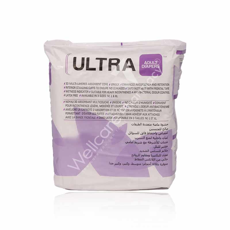 Ultra Adult Diapers Xl 155-198Cm 10'S – Wellcare Pharmacy