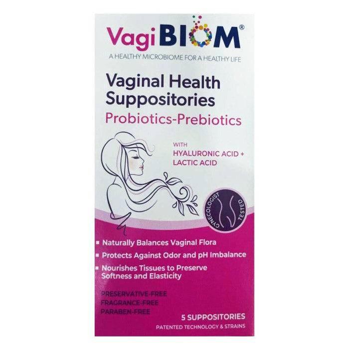 Vagibiom Probiotic+Prebiotic Vaginal Health Suppositories 15'S ...