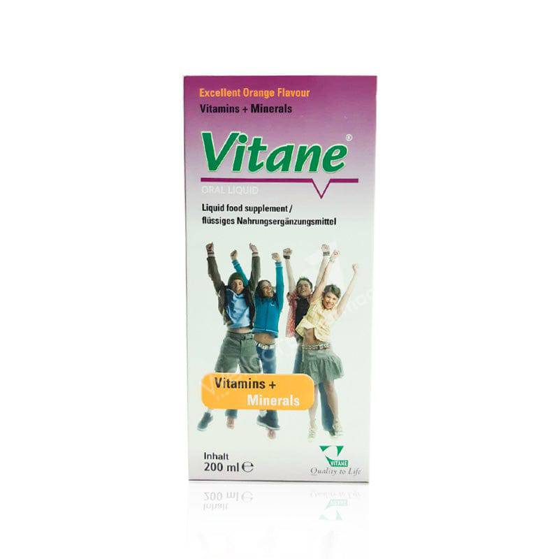 Vitane Vitamins & Minerals Oral Liquid 200Ml – Wellcare Pharmacy