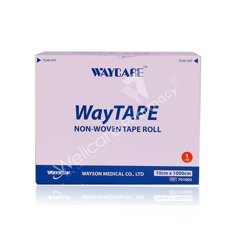 WAYCARE 701003 ADHESIVE TAPE ROLL 10CMX10M 1'S – Wellcare Pharmacy