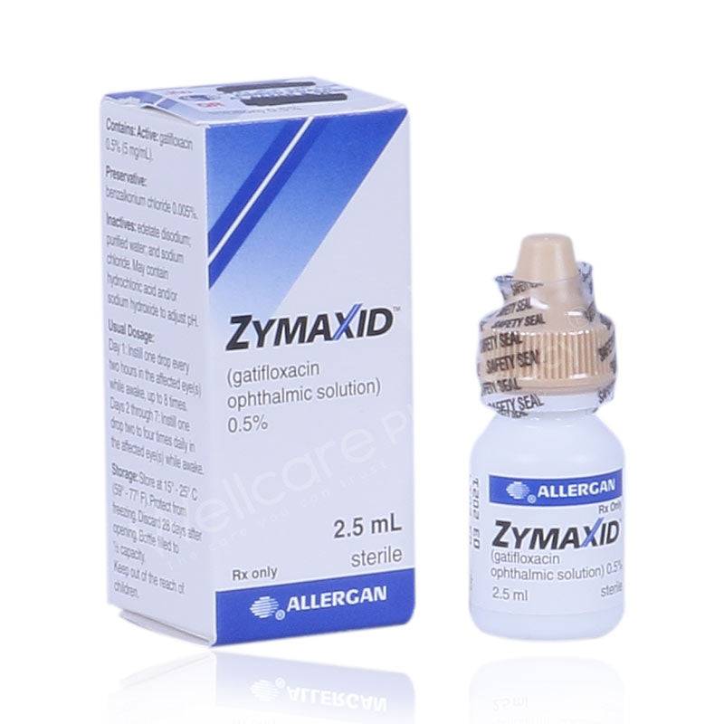 Zymaxid 0.5% Eye Drops 2.5Ml – Wellcare Pharmacy