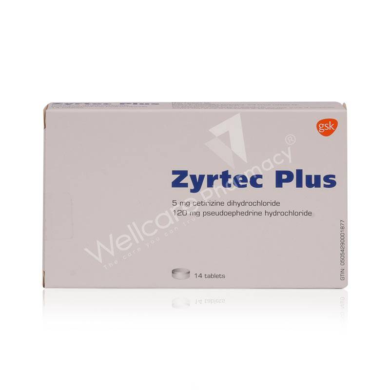 Zyrtec Plus Tablet 14'S – Wellcare Pharmacy